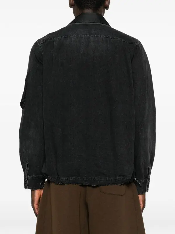 Sacai Denim And Nylon Jacket