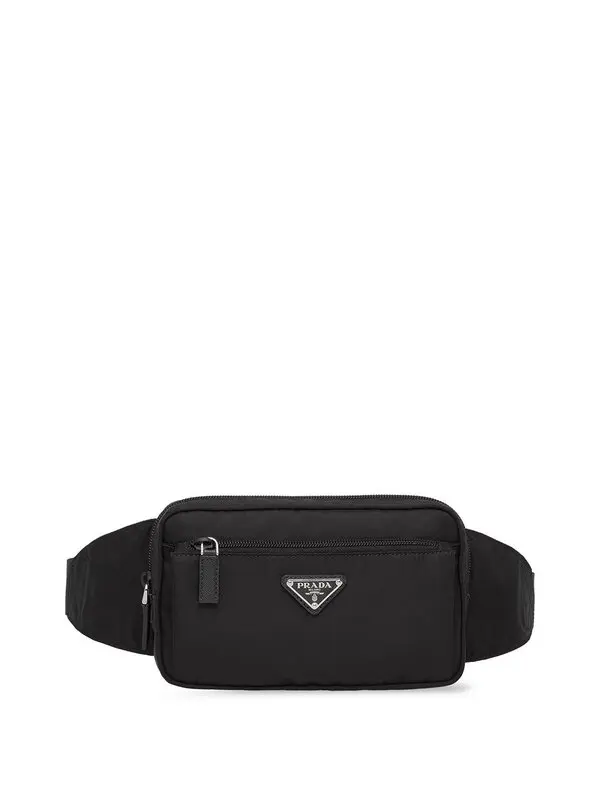 Prada Re-nylon And Saffiano Belt Bag - Black