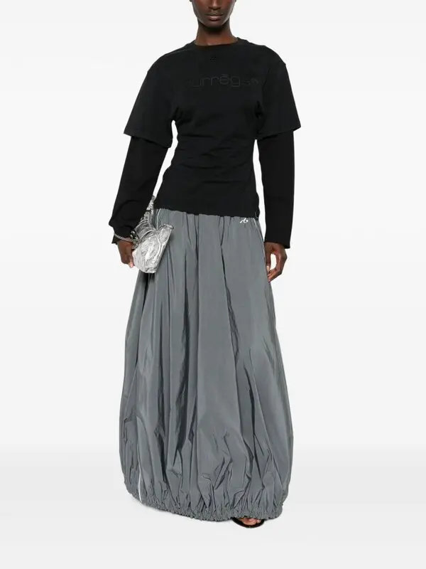 COURREGES Layered Cotton T-shirt