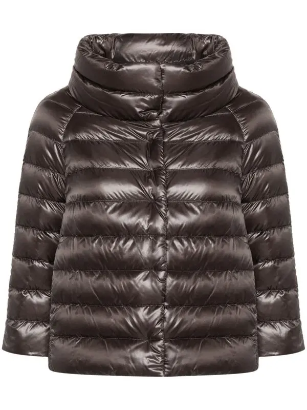 Herno Sofia Nylon Cape - Grey