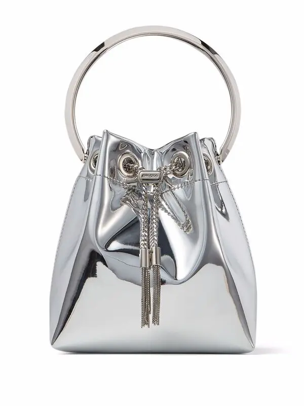 JIMMY CHOO Bon Bon Bucket Bag - Silver