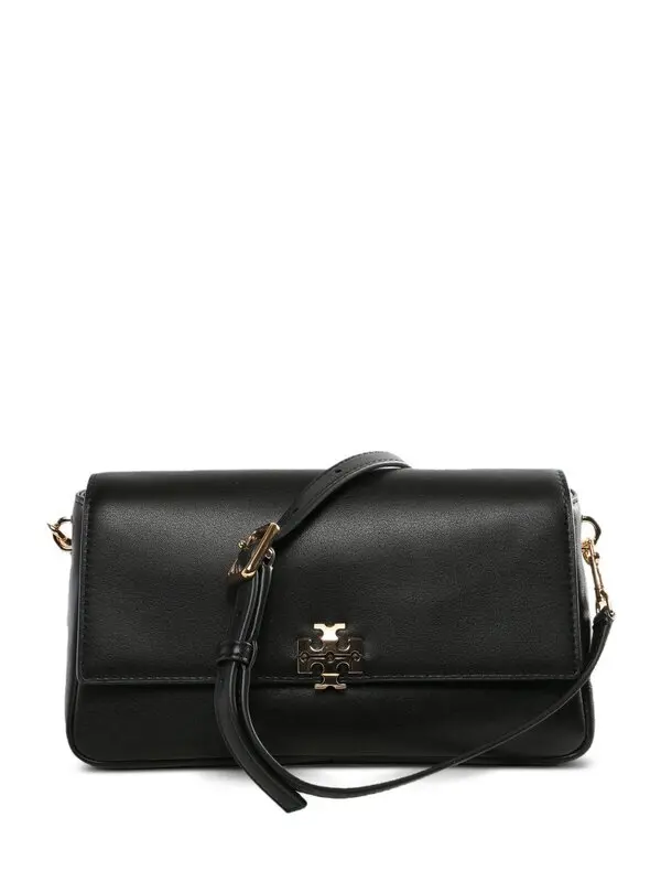 Tory Burch Charlie Leather Shoulder Bag - Black