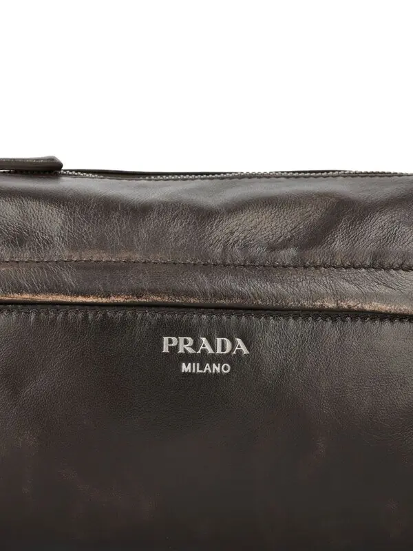 Prada Leather Shoulder Bag - Brown