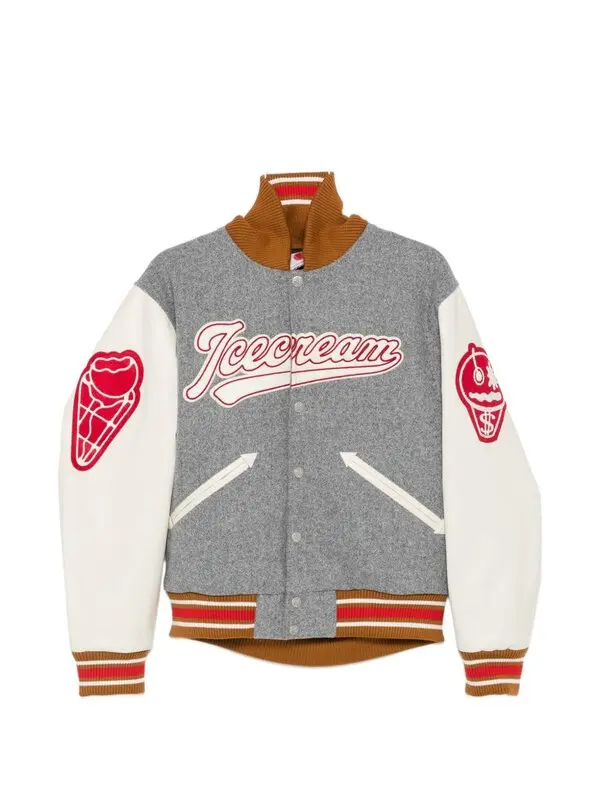 ICECREAM Logo Bomber Jacket - Grey