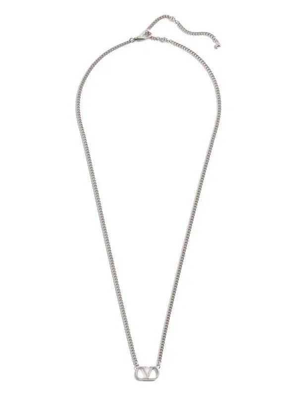 Valentino Garavani Vlogo Signature Necklace - Silver