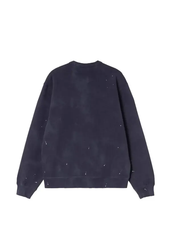 Carhartt Work In Progress Logo Cotton Sweatshirt - Blue