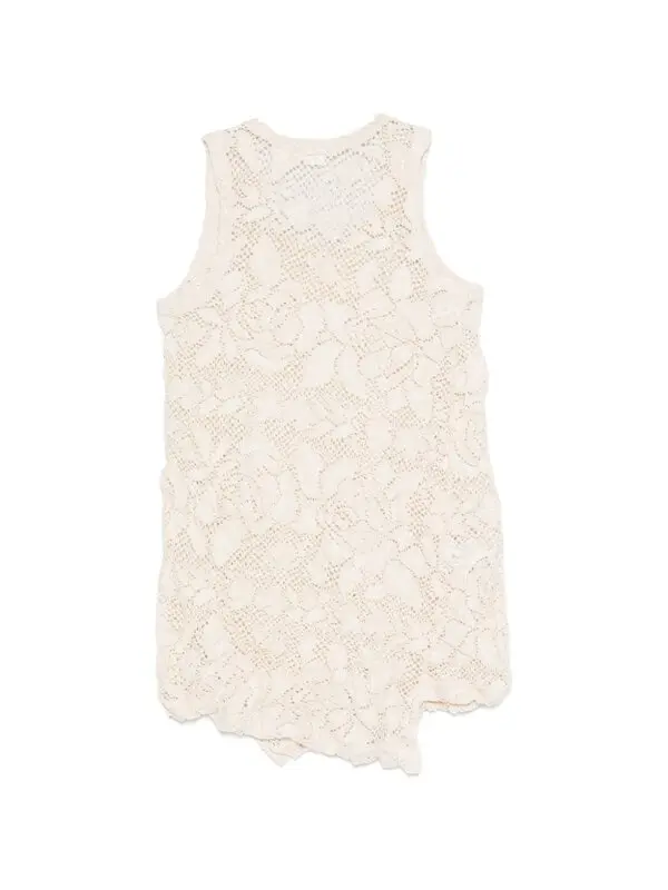 Comme Des Garçons Cotton Blend Lace Tank Top