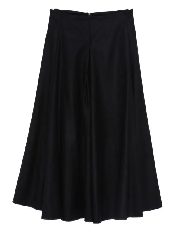 SUSANNE BOMMER Cotton Midi Skirt - Blue