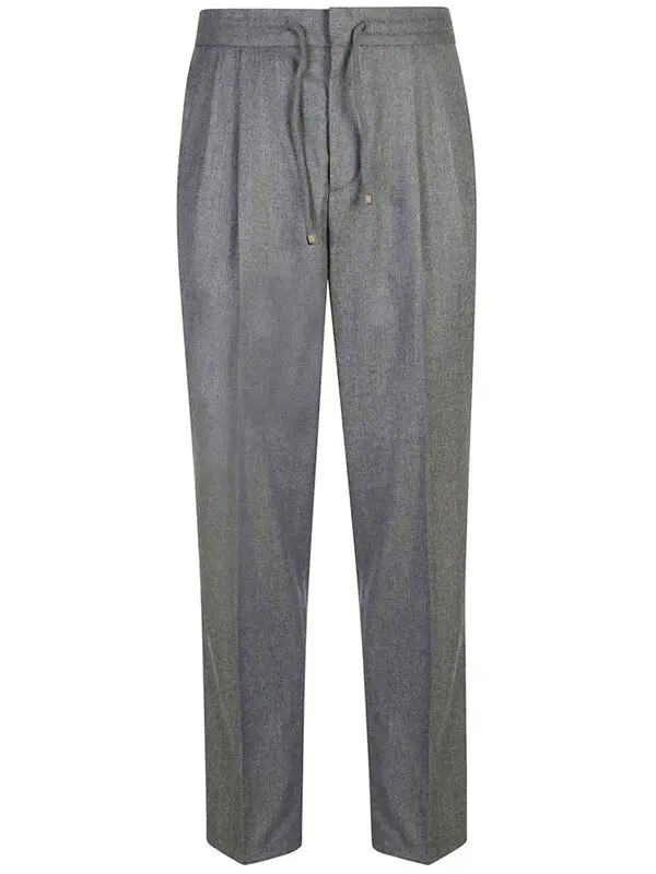Brunello Cucinelli Wool Trousers - Grey