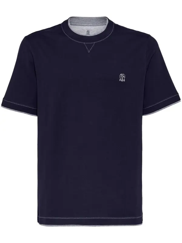 Brunello Cucinelli Logo Cotton T-shirt