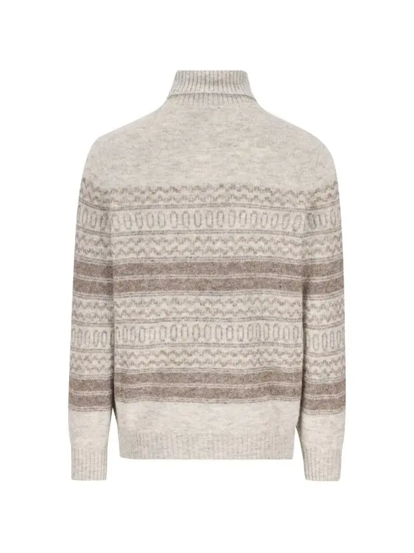 Brunello Cucinelli Wool Turtle-neck Jumper - Grey