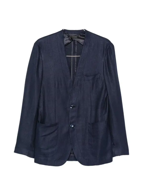 Brioni Linen And Silk Blend Jardigan
