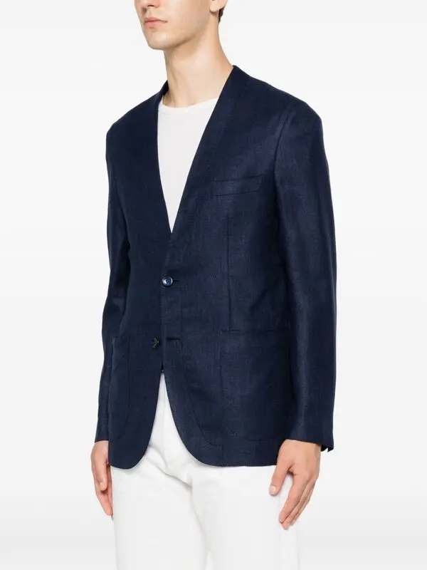 Brioni Linen And Silk Blend Jardigan