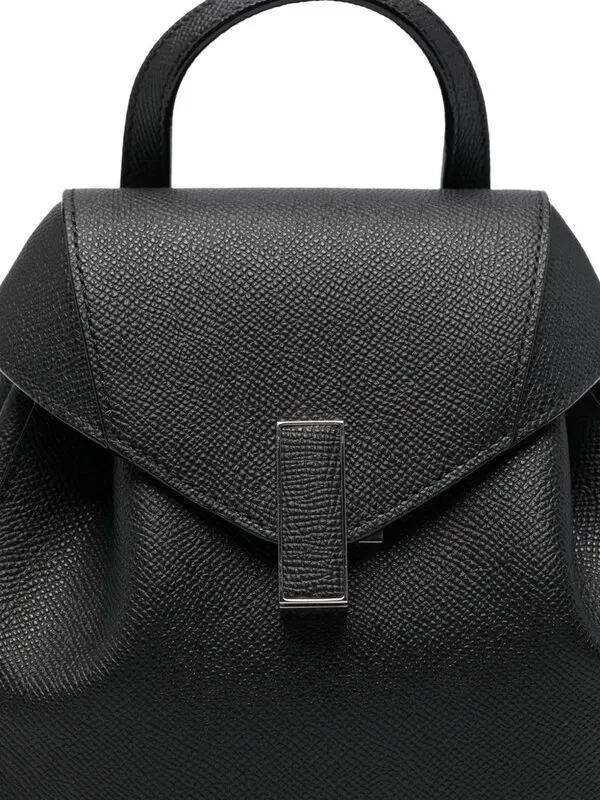 VALEXTRA Iside Mini Leather Backpack - Black