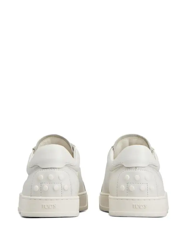 TOD'S Leather Sneakers With Stud Detail - White