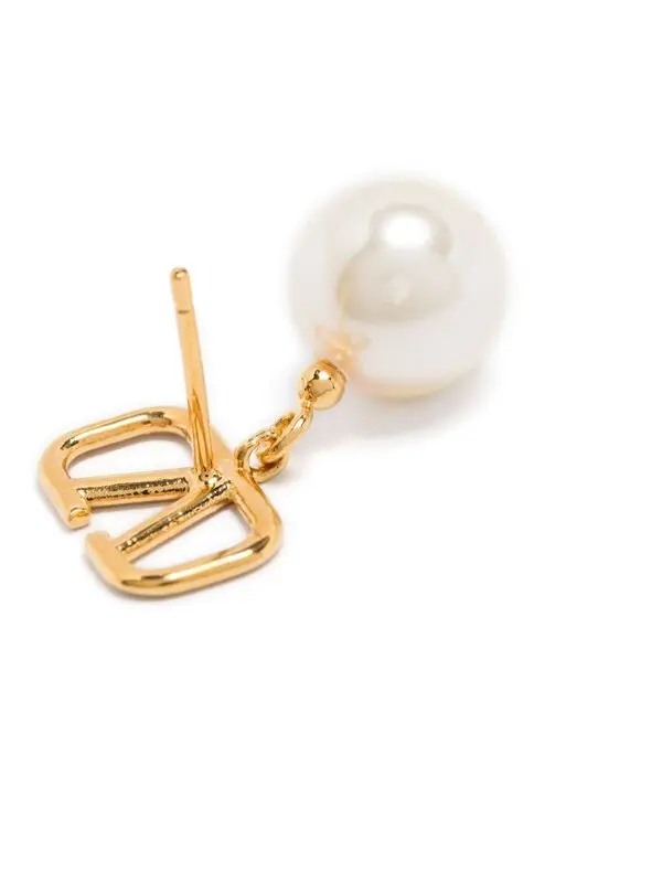 Valentino Garavani Vlogo Signature Pearl Drop Earrings