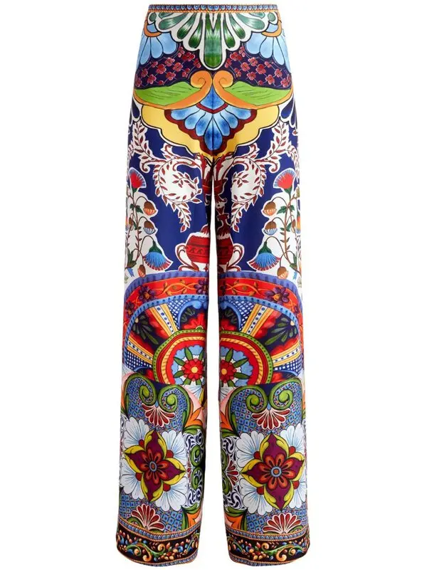 Alice + Olivia Athena Printed Trousers - Multi