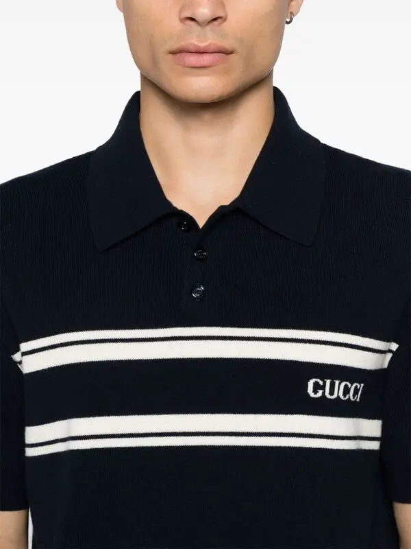 Gucci Cotton Polo Shirt With Logo