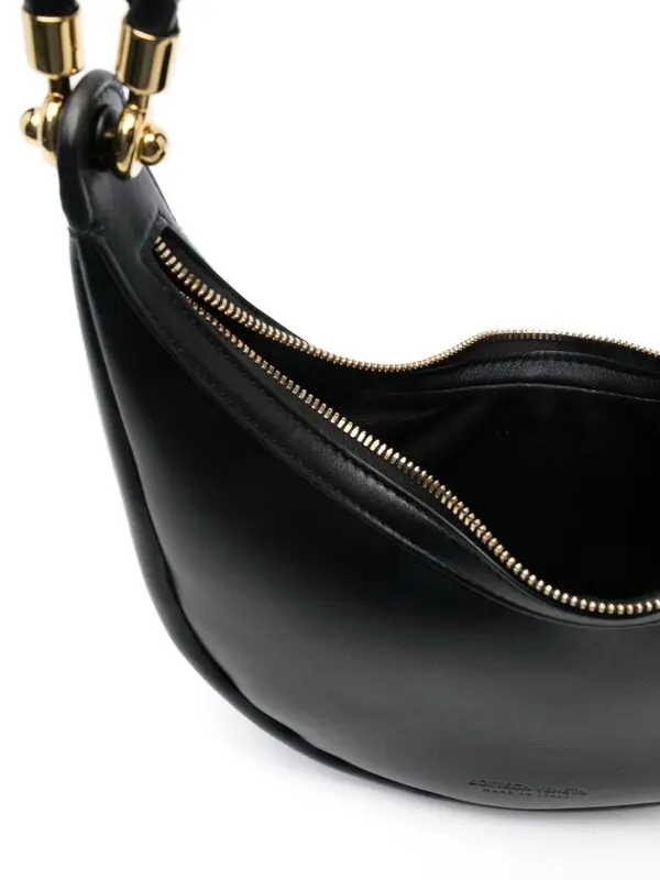Bottega Veneta Hula Hoop Leather Handbag - Black