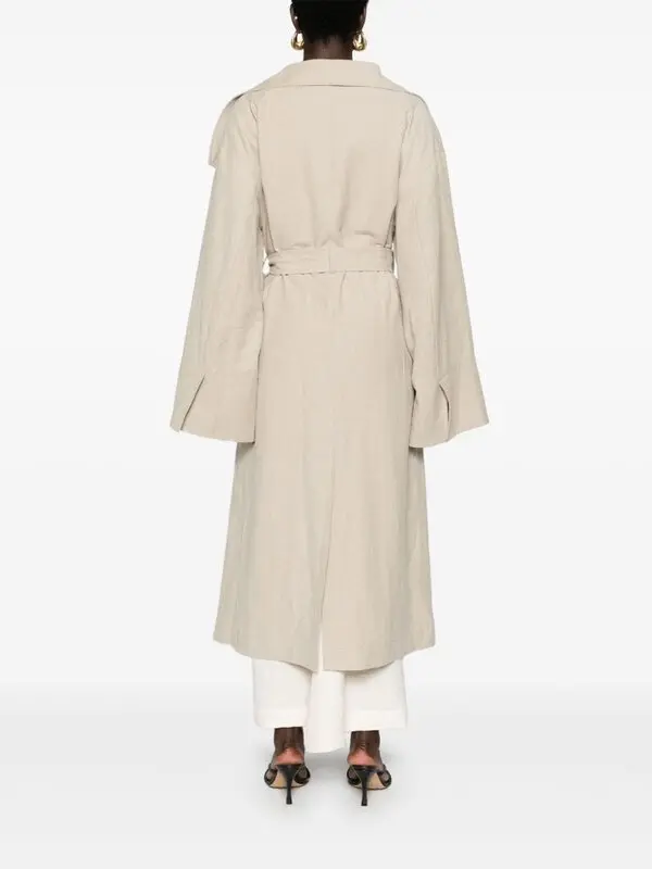 TOTEME Signature Linen Coat - Beige