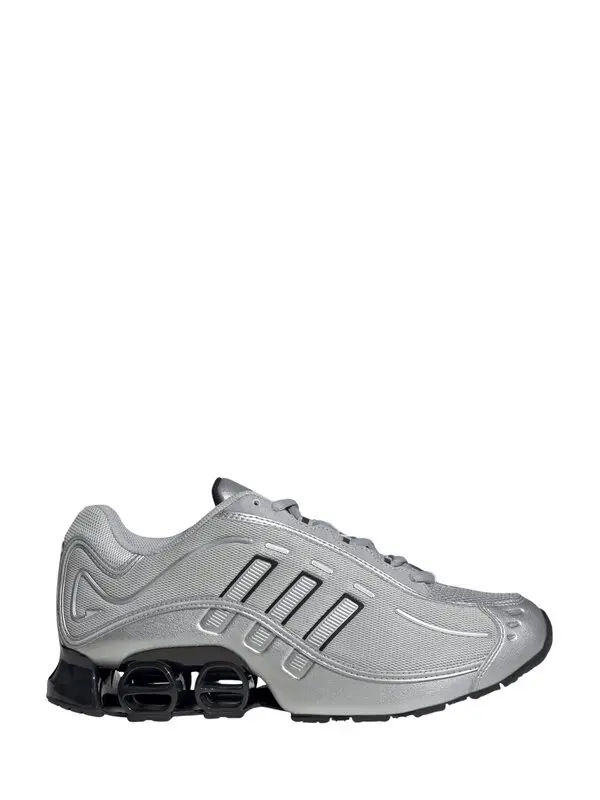 Adidas Sneaker Megaride 01" Silver Mesh Lace-up Sneakers - Grey