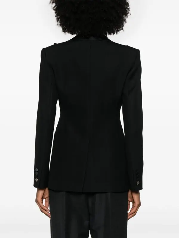 Max Mara Wool Single-breasted Blazer With Crystal Tassel Detail