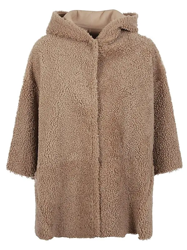 ENES Alice Suede Leather Jacket - Beige
