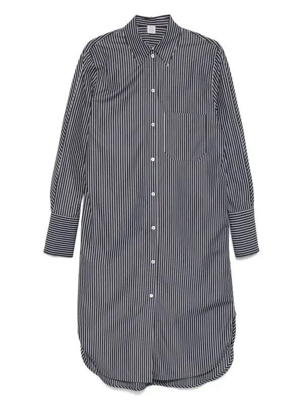 TOTEME Striped Cotton Shirt Dress