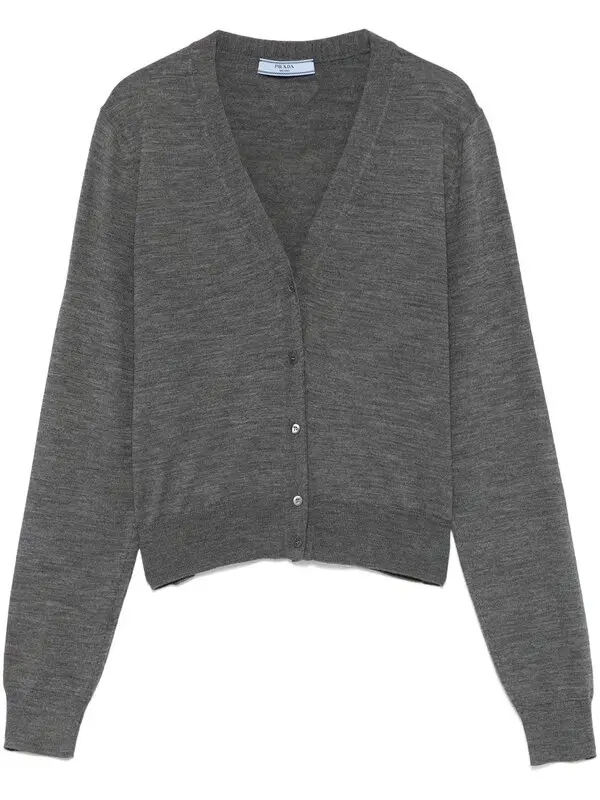 Prada Wool V-necked Cardigan
