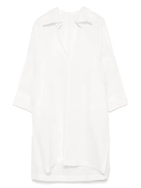 Issey Miyake Midi Dress With Short Side Slits And Pockets