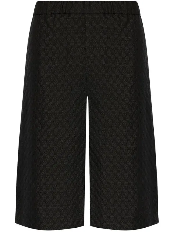 Alexander McQueen Skull Print Bermuda Shorts