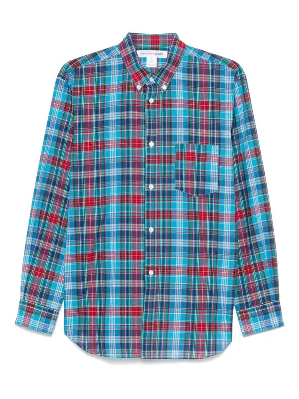 Comme Des Garçons Tartan Pattern Shirt