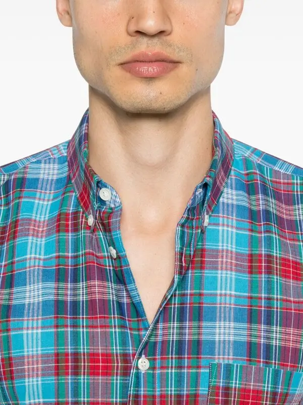 Comme Des Garçons Tartan Pattern Shirt