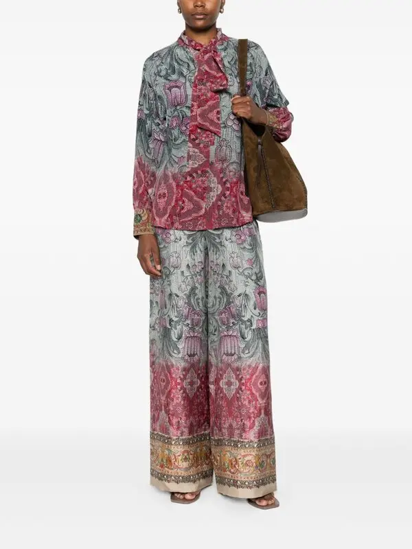 PIERRE-LOUIS MASCIA Printed Silk Shirt