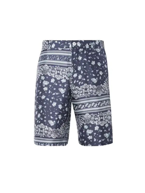 Fendi Bermuda Bandana Silk Shorts