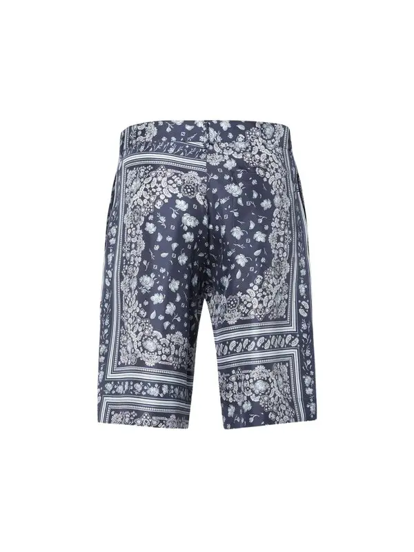 Fendi Bermuda Bandana Silk Shorts
