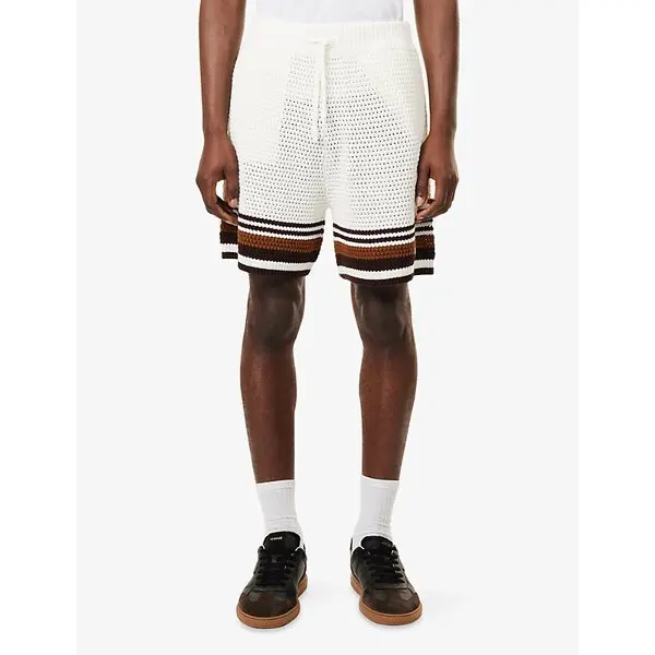 Casablanca Crochet Cotton Shorts