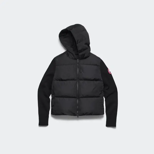 Canada Goose Hybridge® Wide Quilt Knit Hoodie - Black