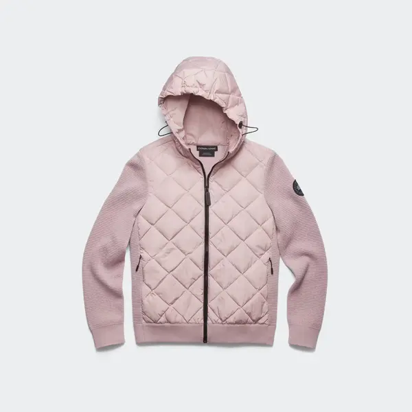 Canada Goose Hybridge Quilted Knit Hoodie - Lucent Rose