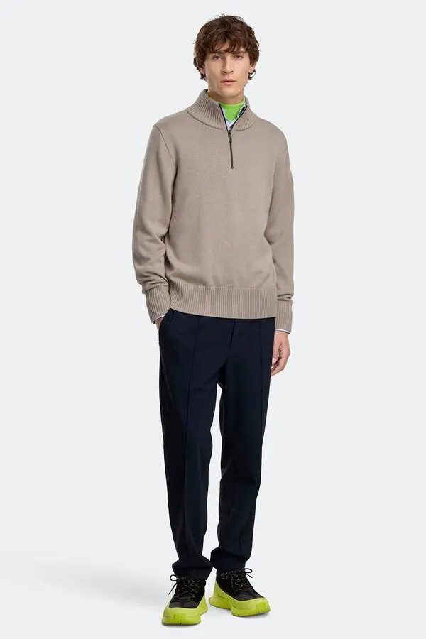 Canada Goose Rosseau Quarter Zip Merino Wool Sweater - Limestone