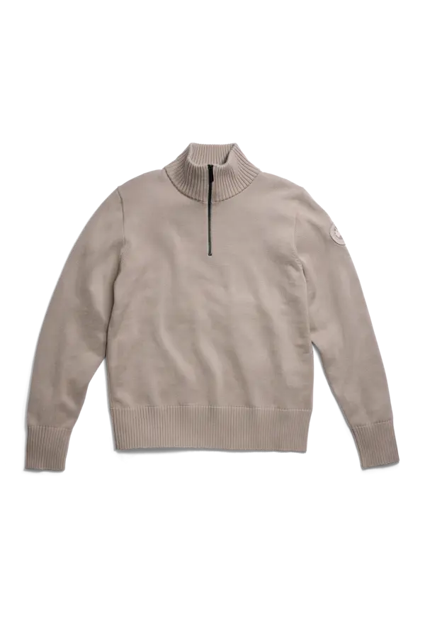 Canada Goose Rosseau Quarter Zip Merino Wool Sweater - Limestone