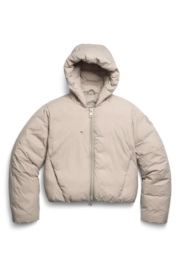 Canada Goose Elba Puffer Jacket With Drawstring Hem - Limestone