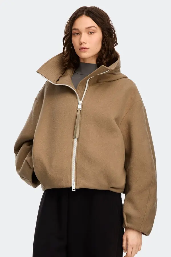 Canada Goose Chilliwack Wool Bomber Jacket - Tan