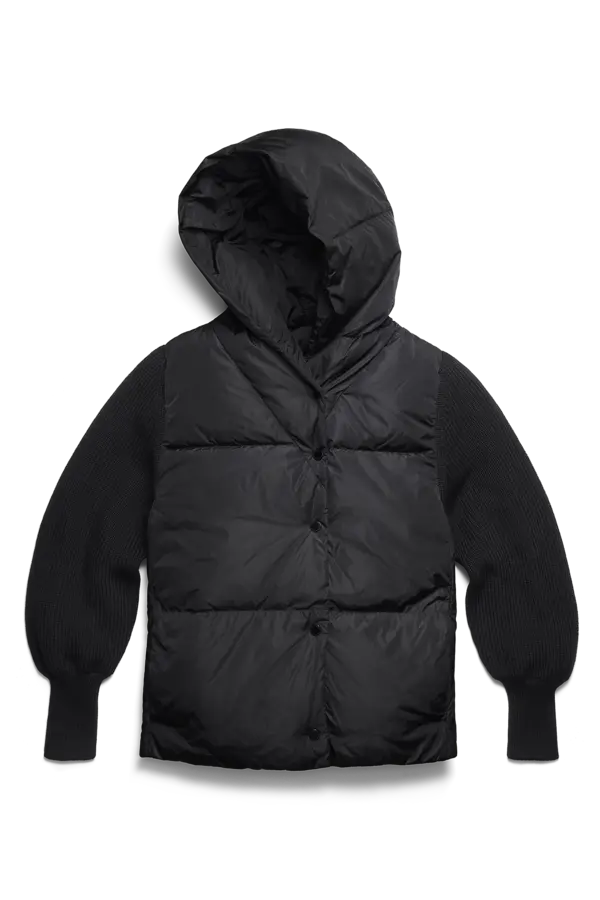 Canada Goose Hybridge Astoria Knit Hoodie - Black