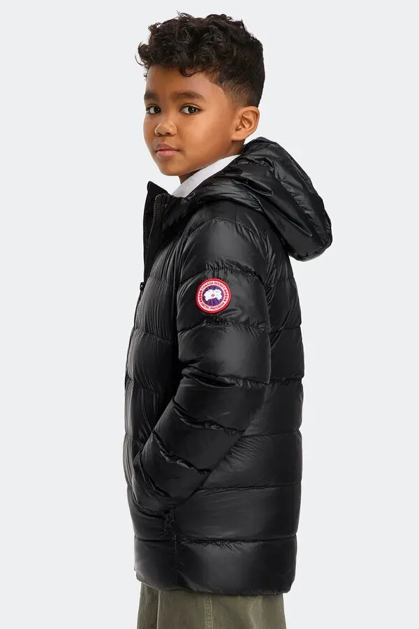 Canada Goose Youth Crofton Hooded Down Jacket - Black