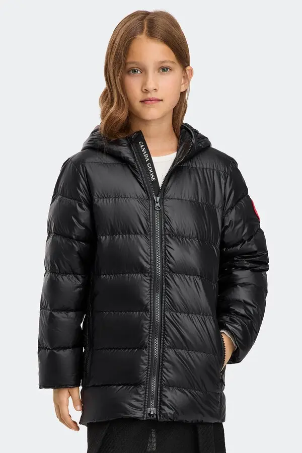 Canada Goose Youth Crofton Hooded Down Jacket - Black