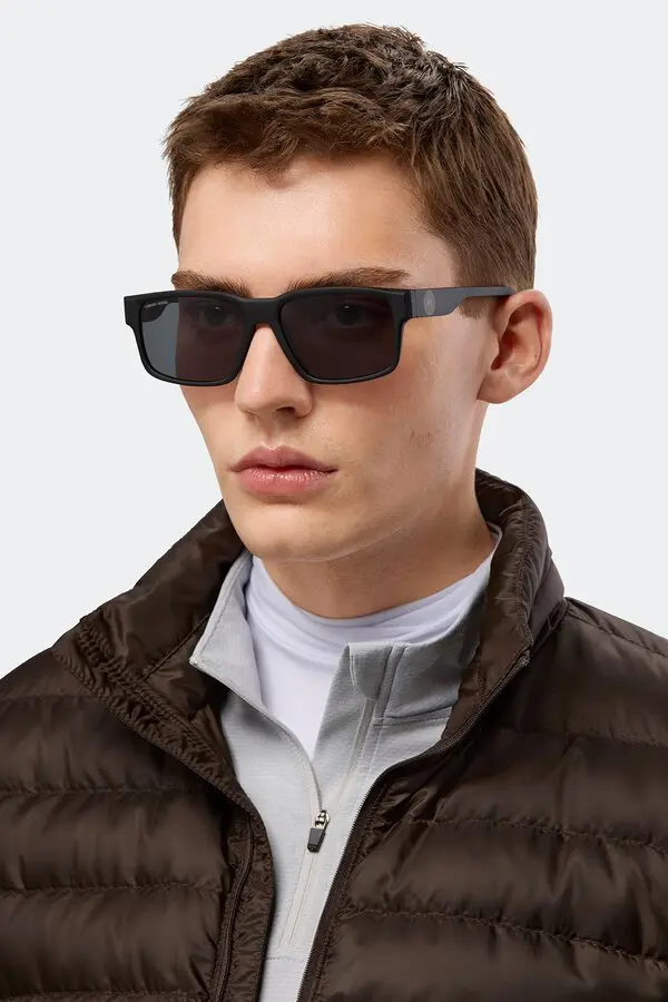 Canada Goose Jura Rectangular Frame Sunglasses - Matte Black
