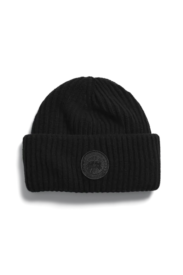 Canada Goose Cashmere Blend Double Fold Toque - Black