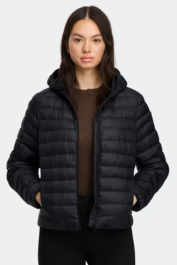 Canada Goose Aethera Quilted Zip-up Hoodie - Black