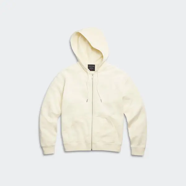 Canada Goose Wander Embroidered Full Zip Hoodie - Bone